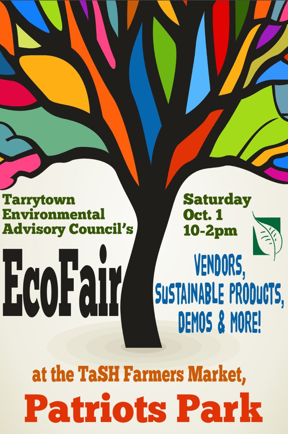 TEAC's Eco Fair - Oct 1st, 10-2 | Tarrytown Environmental Advisory Council